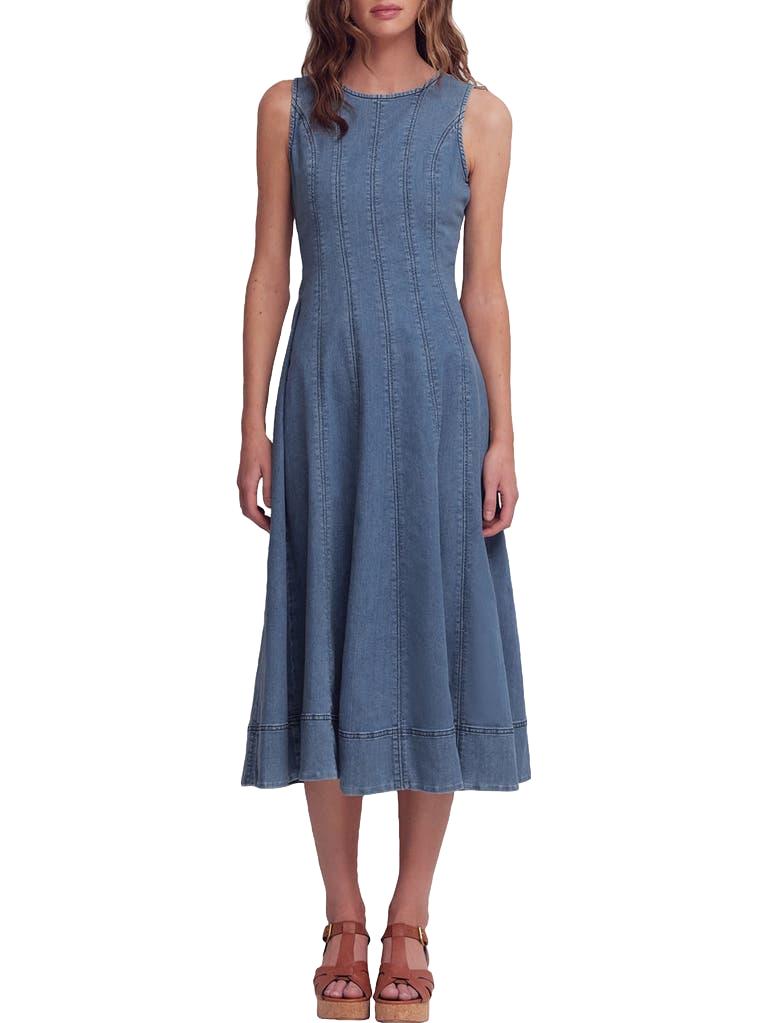 BODEN Annet Denim Midi Dress
